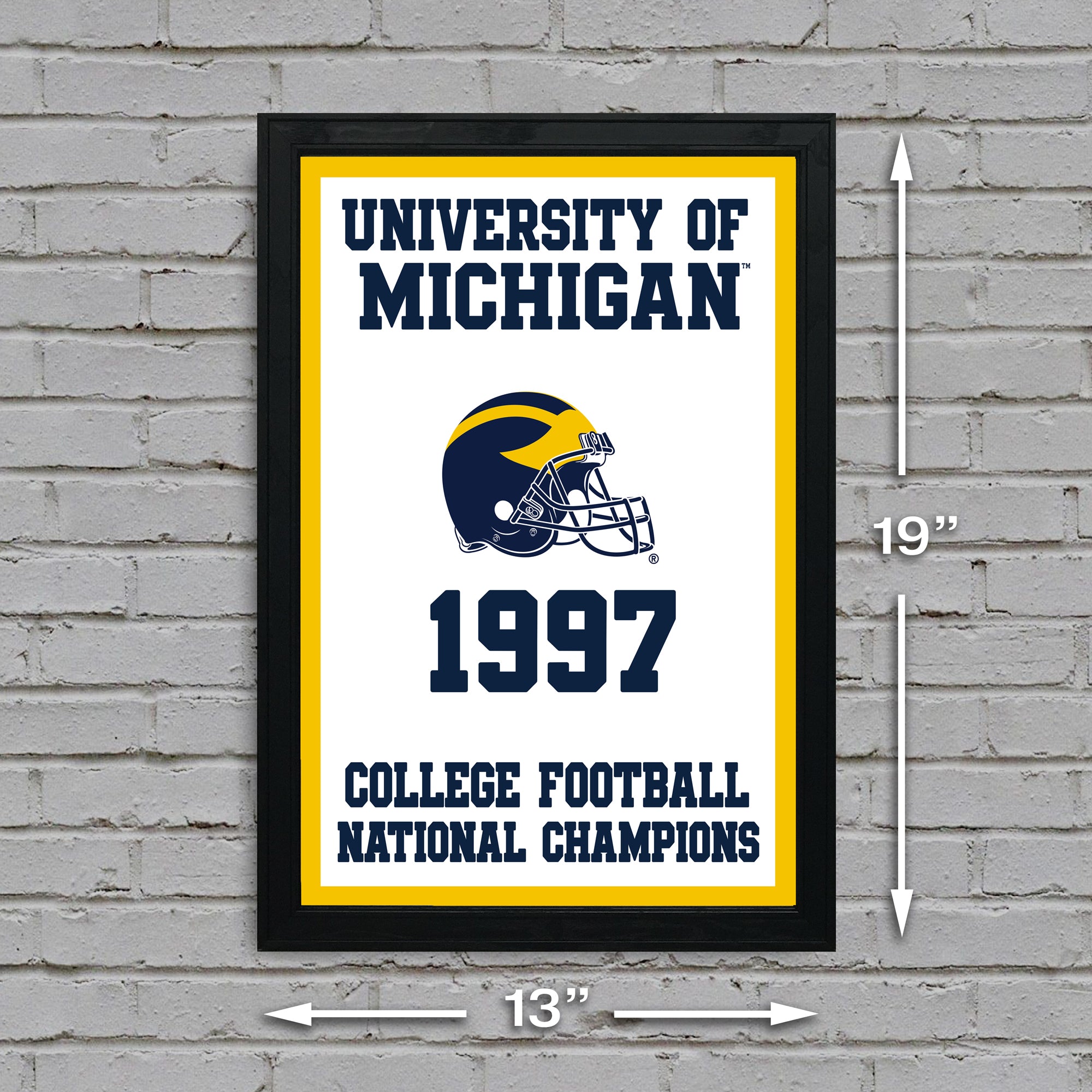 Limited Edition 1997 College Football National Champions Michigan Wolv