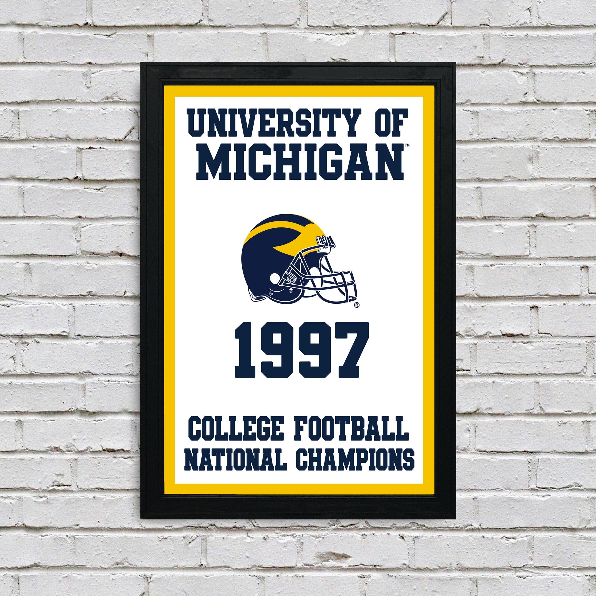 Limited Edition 1997 College Football National Champions Michigan Wolv