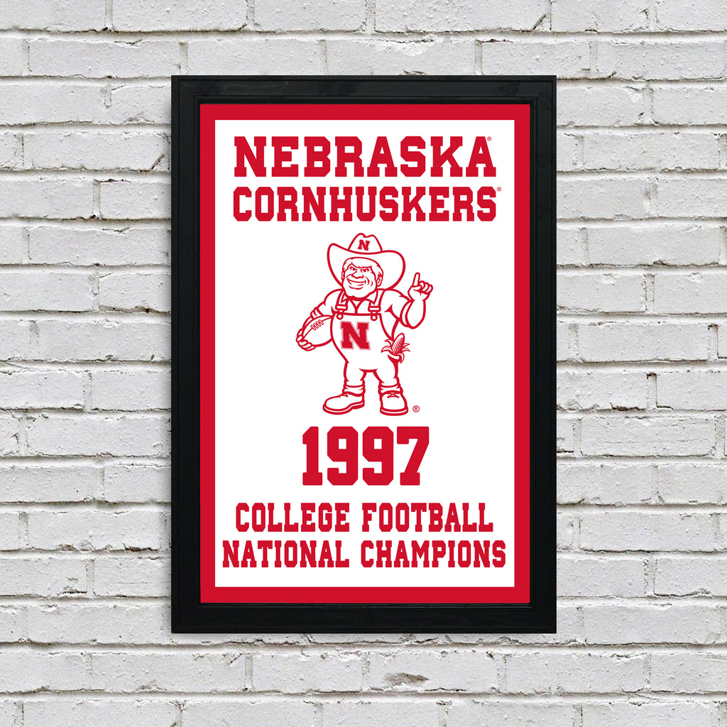 Nebraska Cornhusker Poster Art Prints — Shafer Print Shop