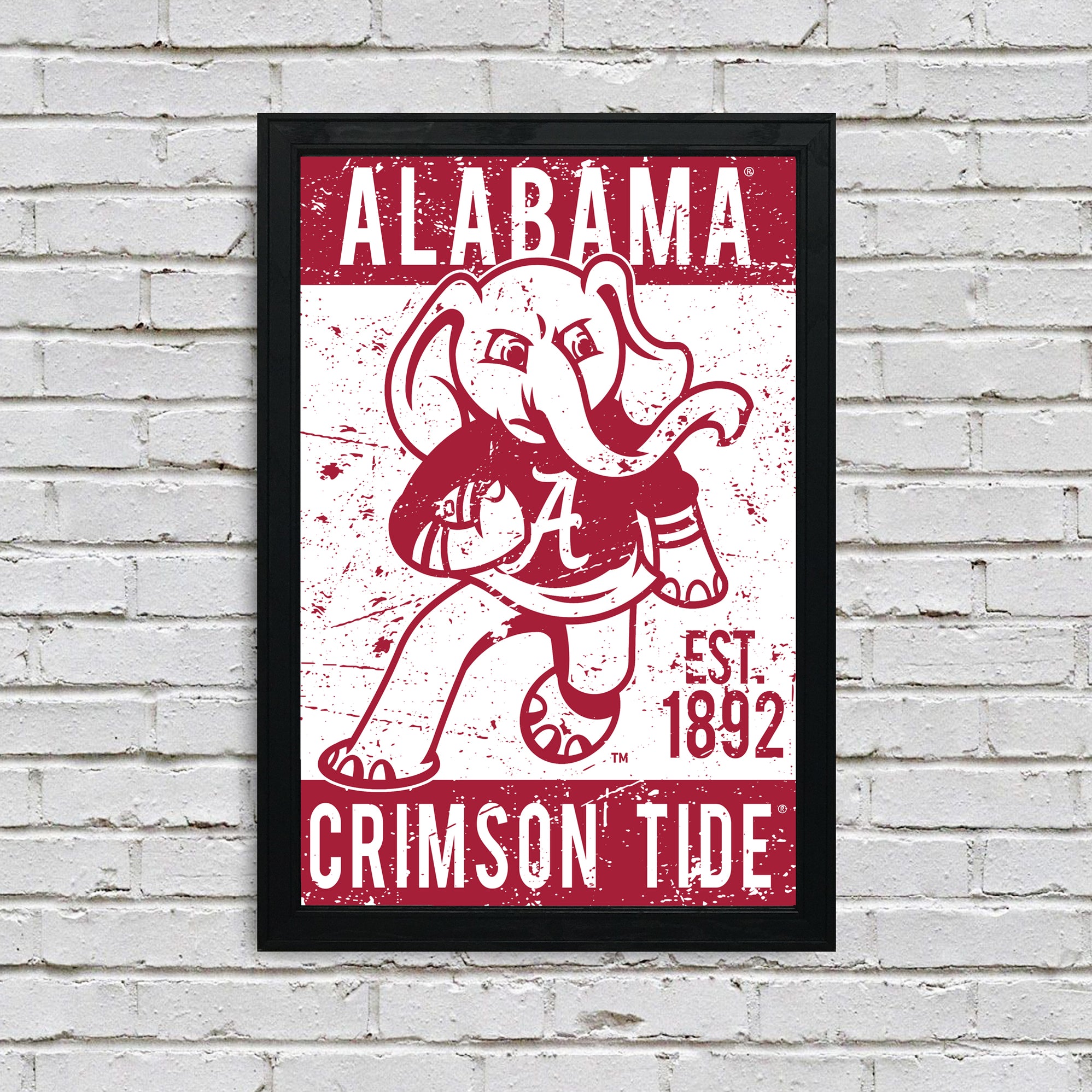 Alabama Crimson Tide Poster Art Prints — Shafer Print Shop