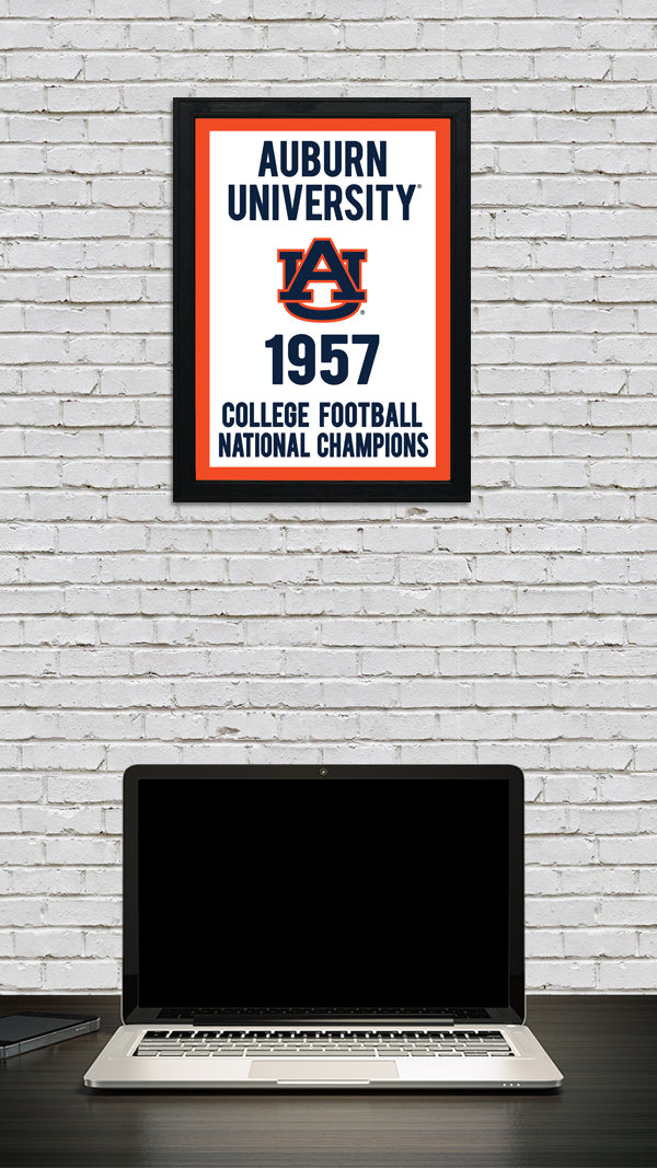 Limited Edition Auburn Tigers 1957 National Championship Poster 13x19"