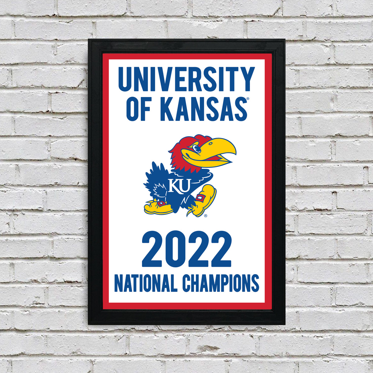 Limited Edition Kansas Jayhawks 2022 National Championship College Bas — Shafer Print Shop