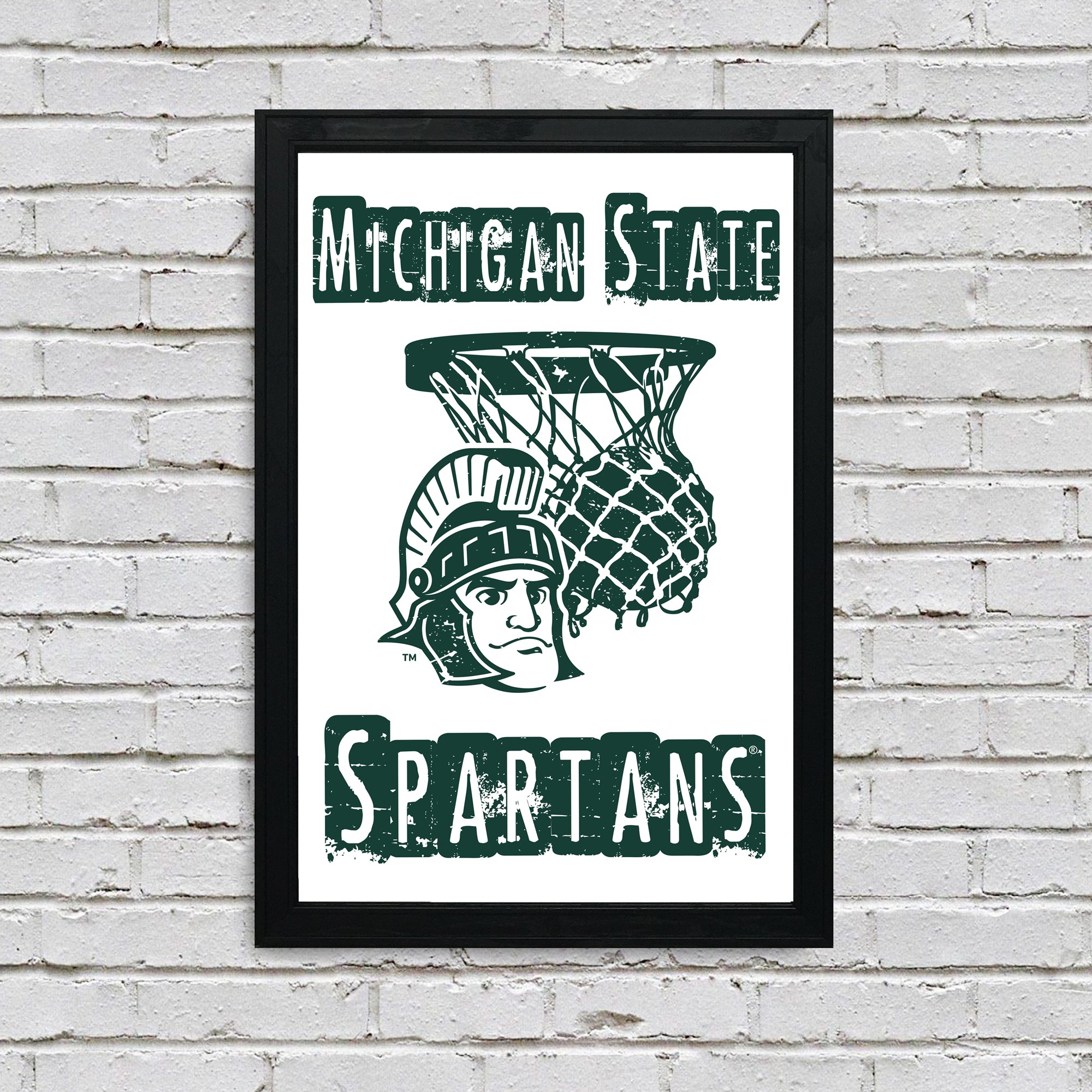 Limited Edition Michigan State Spartans Basketball Poster 13x19"