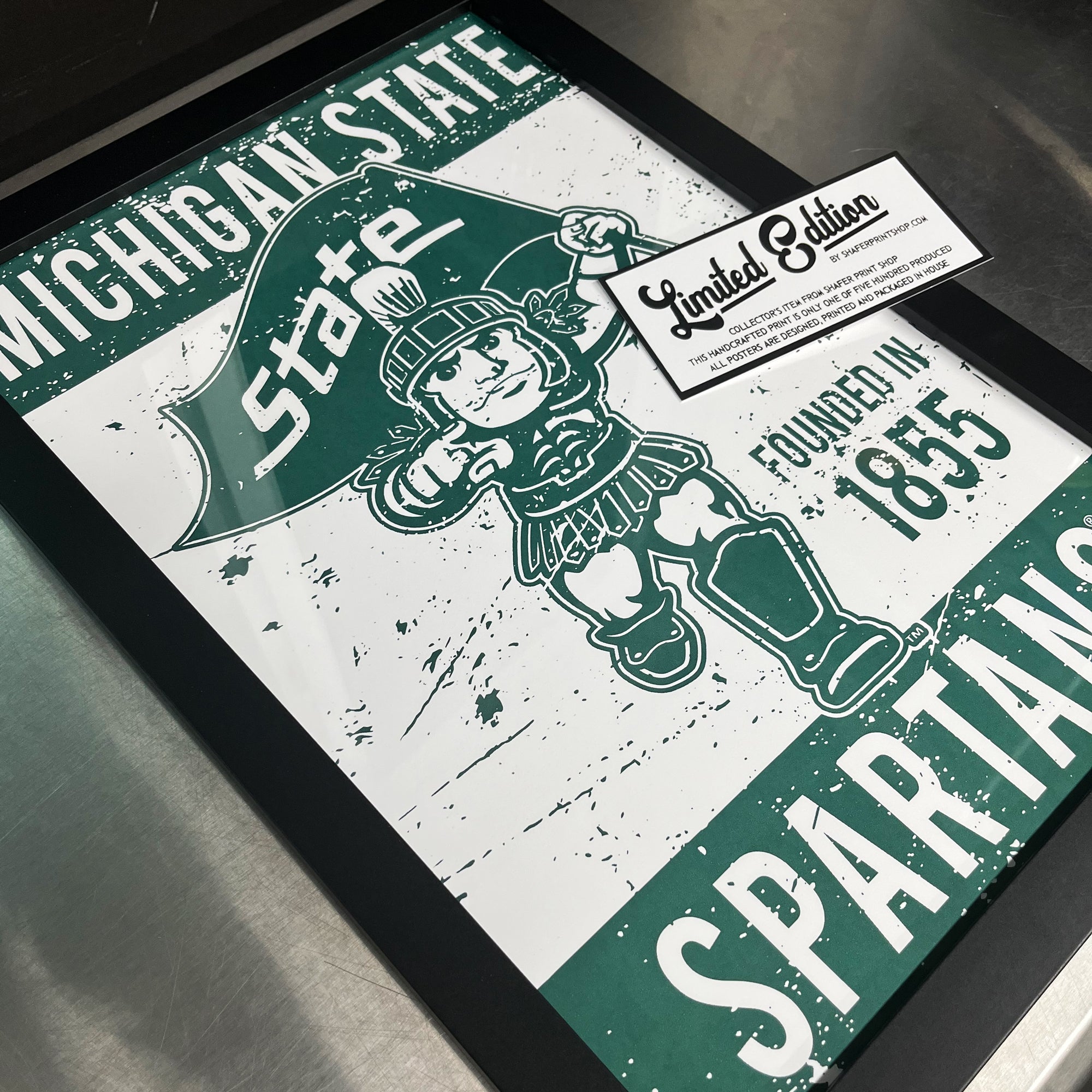 Michigan State Sparty Mascot Poster Art Print 13x19"