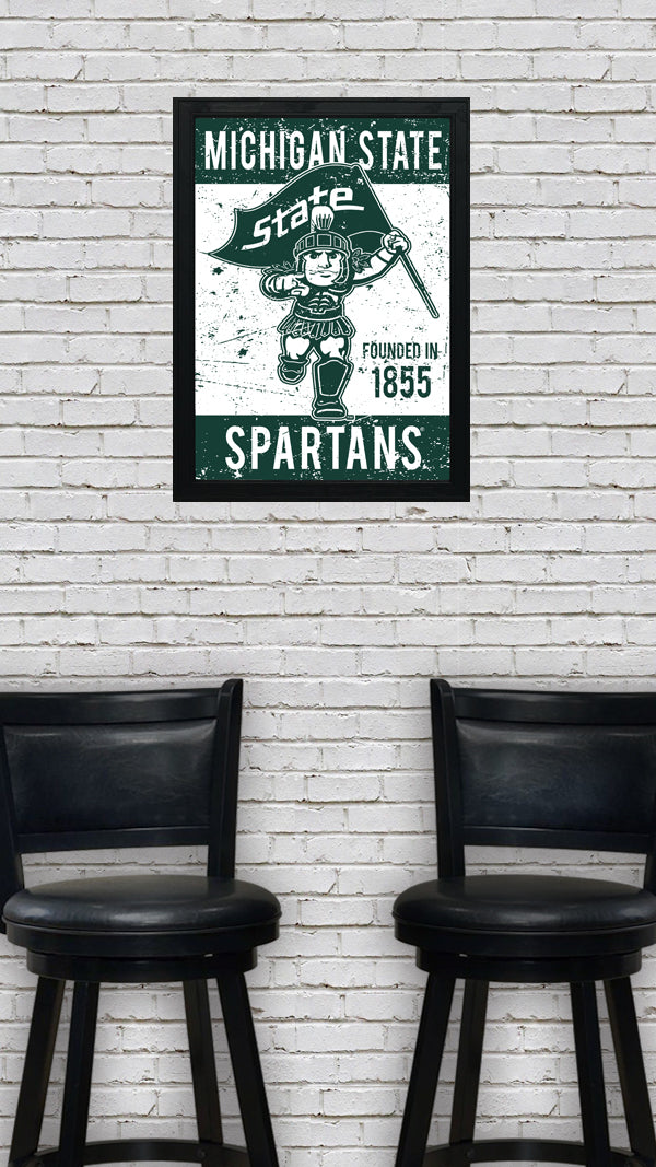 Michigan State Sparty Mascot Poster Art Print 13x19"