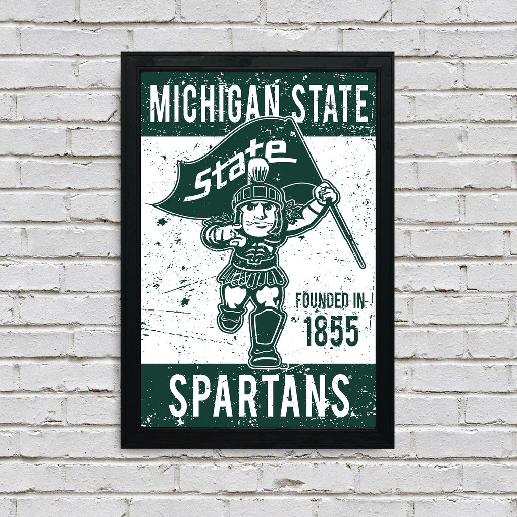 Michigan State Spartans Poster Art Prints — Shafer Print Shop