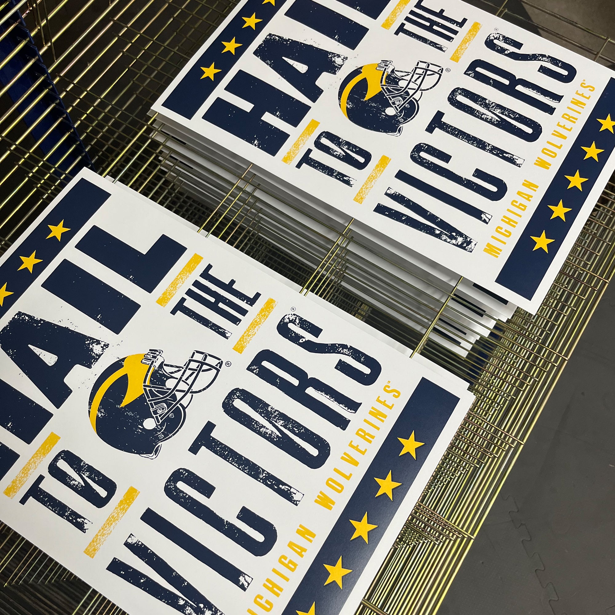 Limited Edition Michigan Wolverines Hail to the Victors Poster