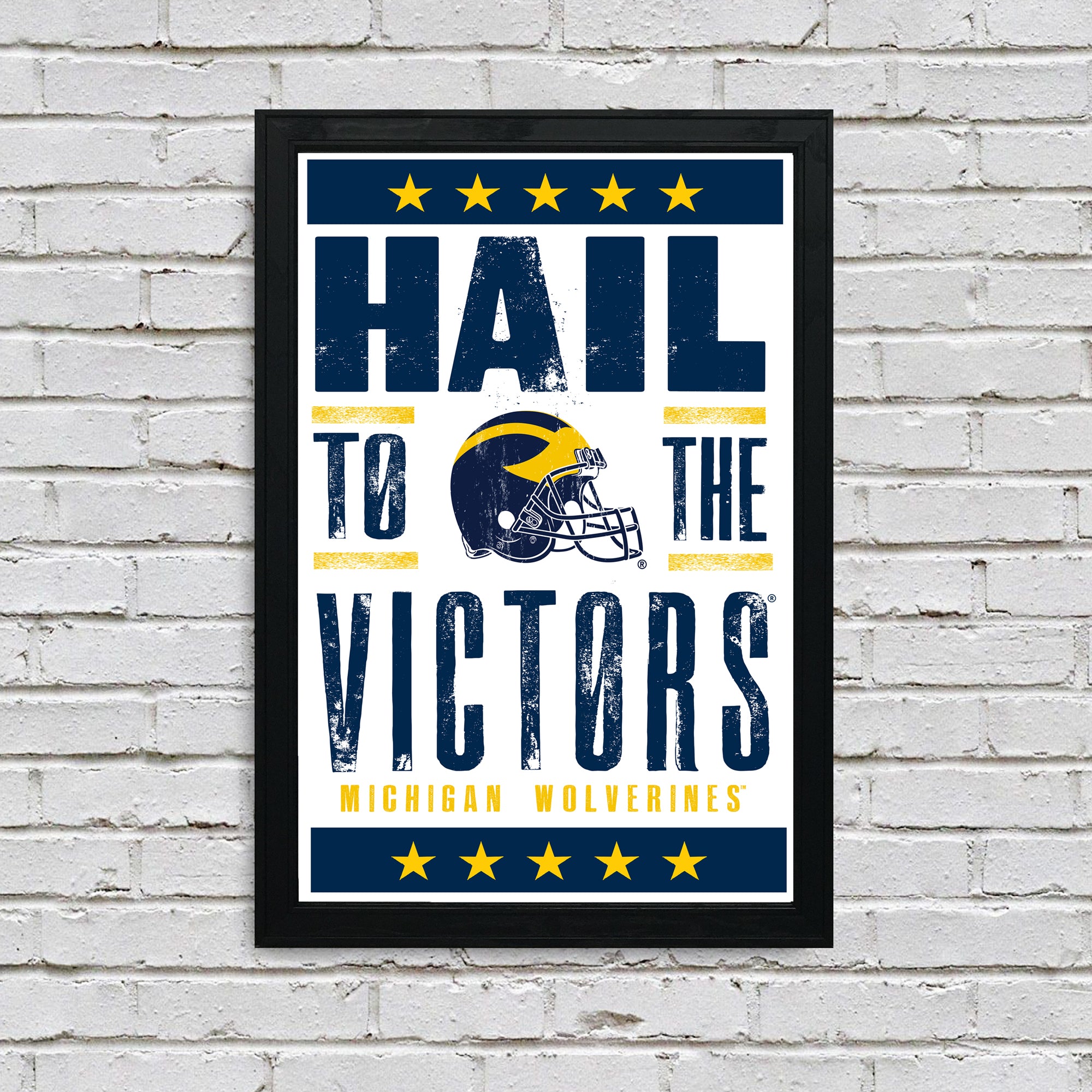 Limited Edition Michigan Wolverines Hail to the Victors Poster