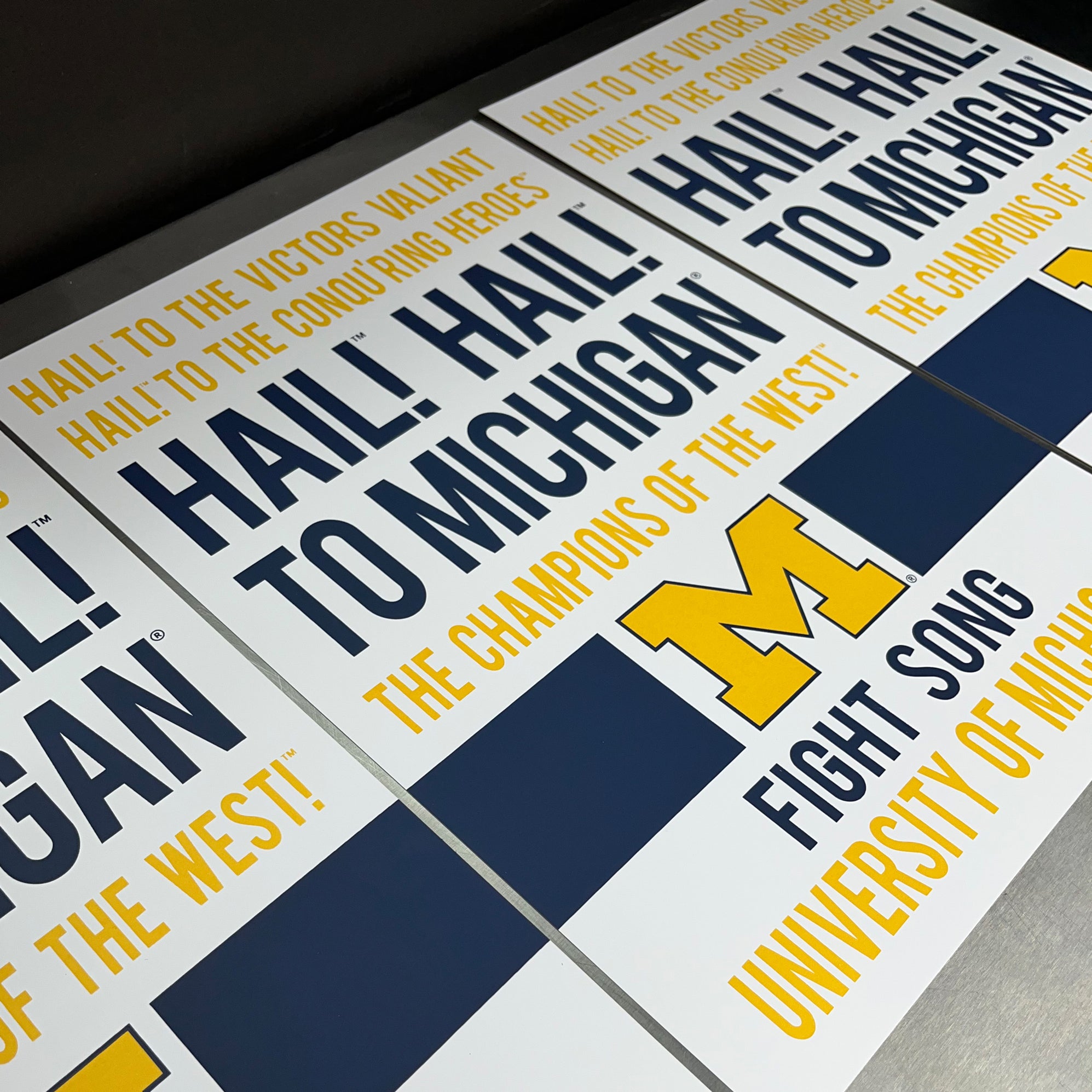 Limited Edition Michigan Wolverines Fight Song Poster 13x19" — Shafer ...