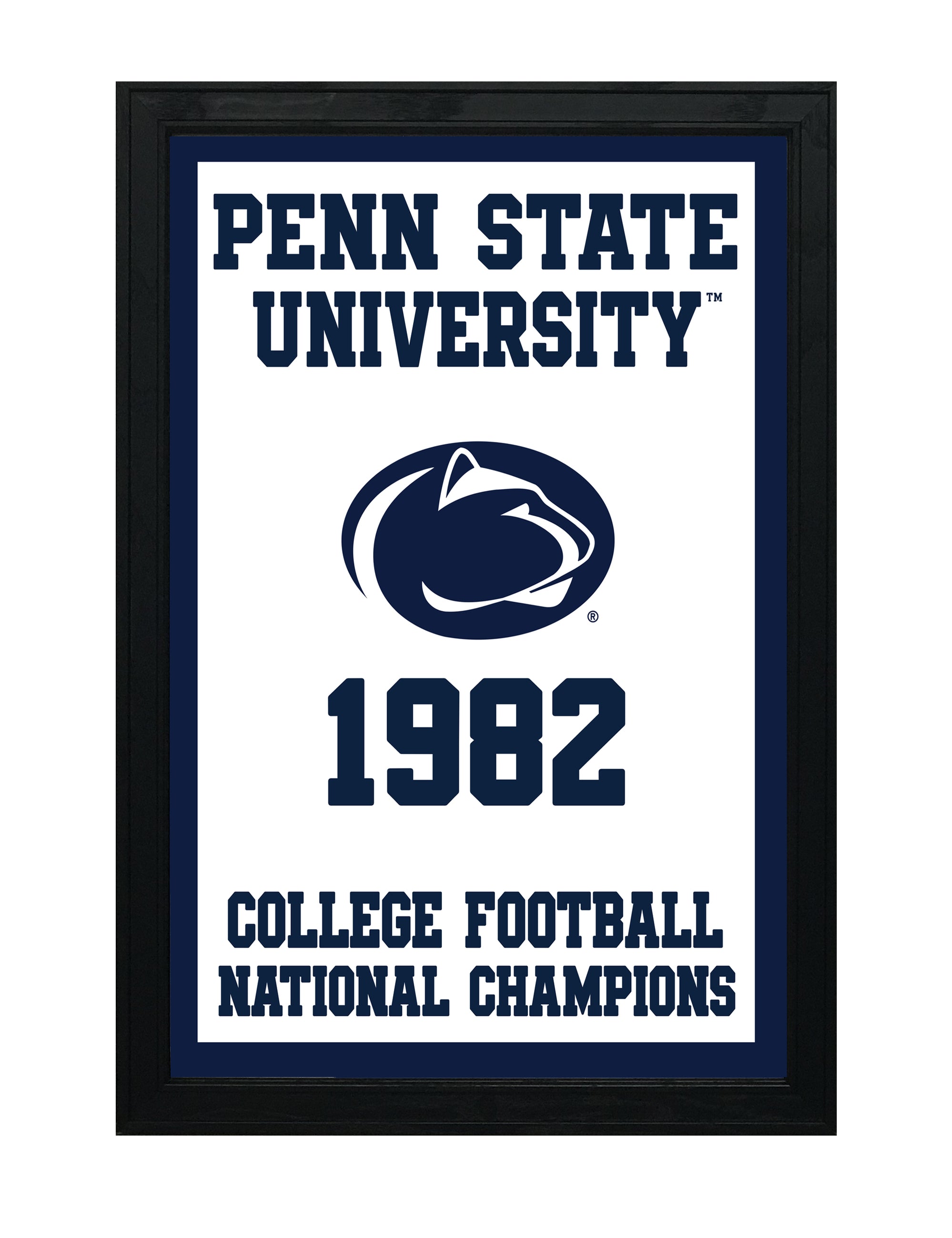 Limited Edition 1982 Penn State National Championship Poster - 13x19 ...