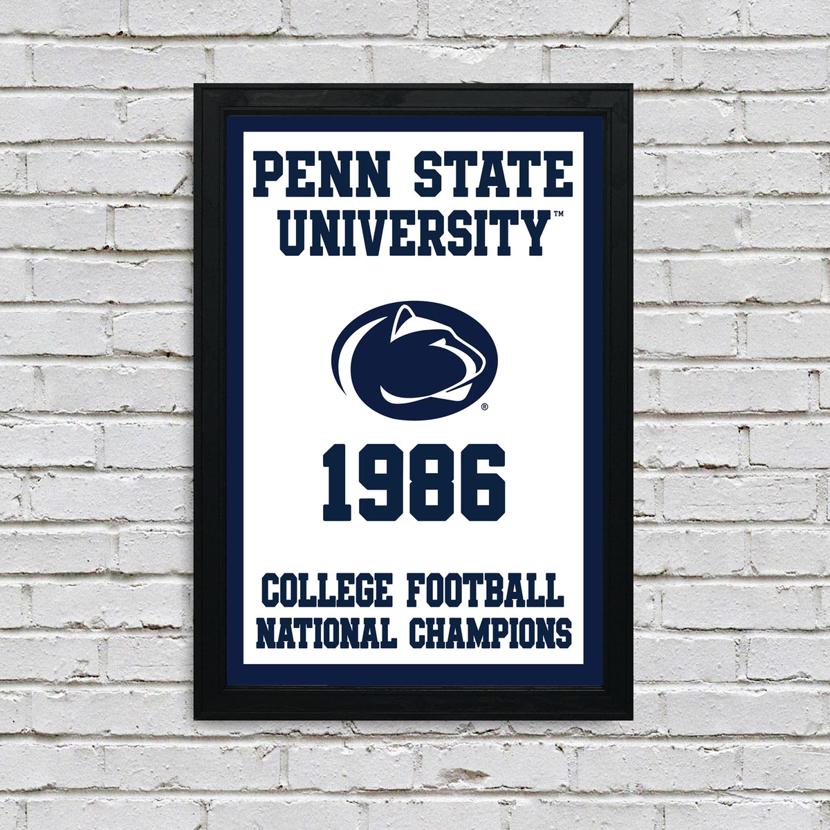 Limited Edition 1986 Penn State National Championship Poster - 13x19 ...