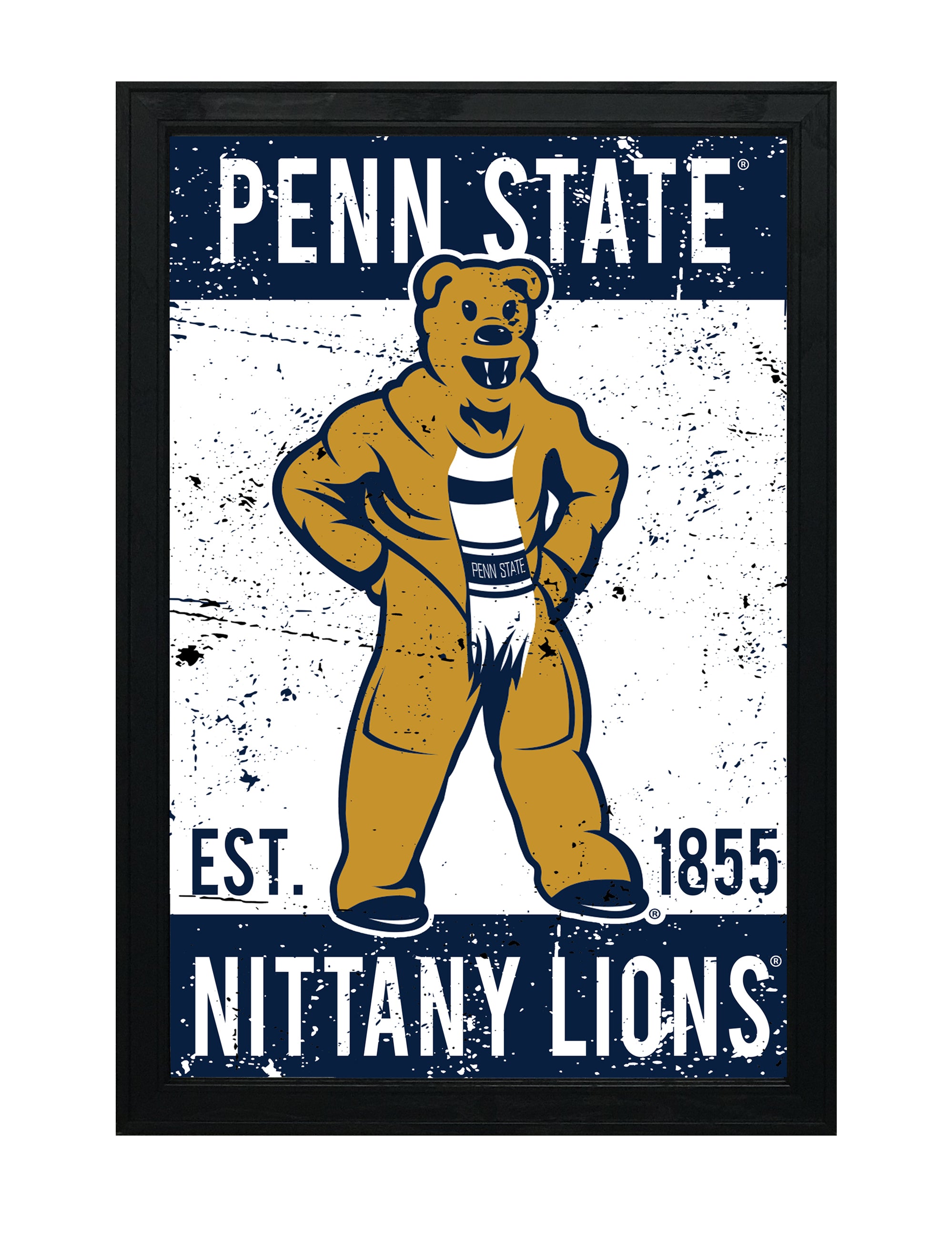 Limited Edition Penn State Mascot Poster - Vintage Nittany Lions Print ...