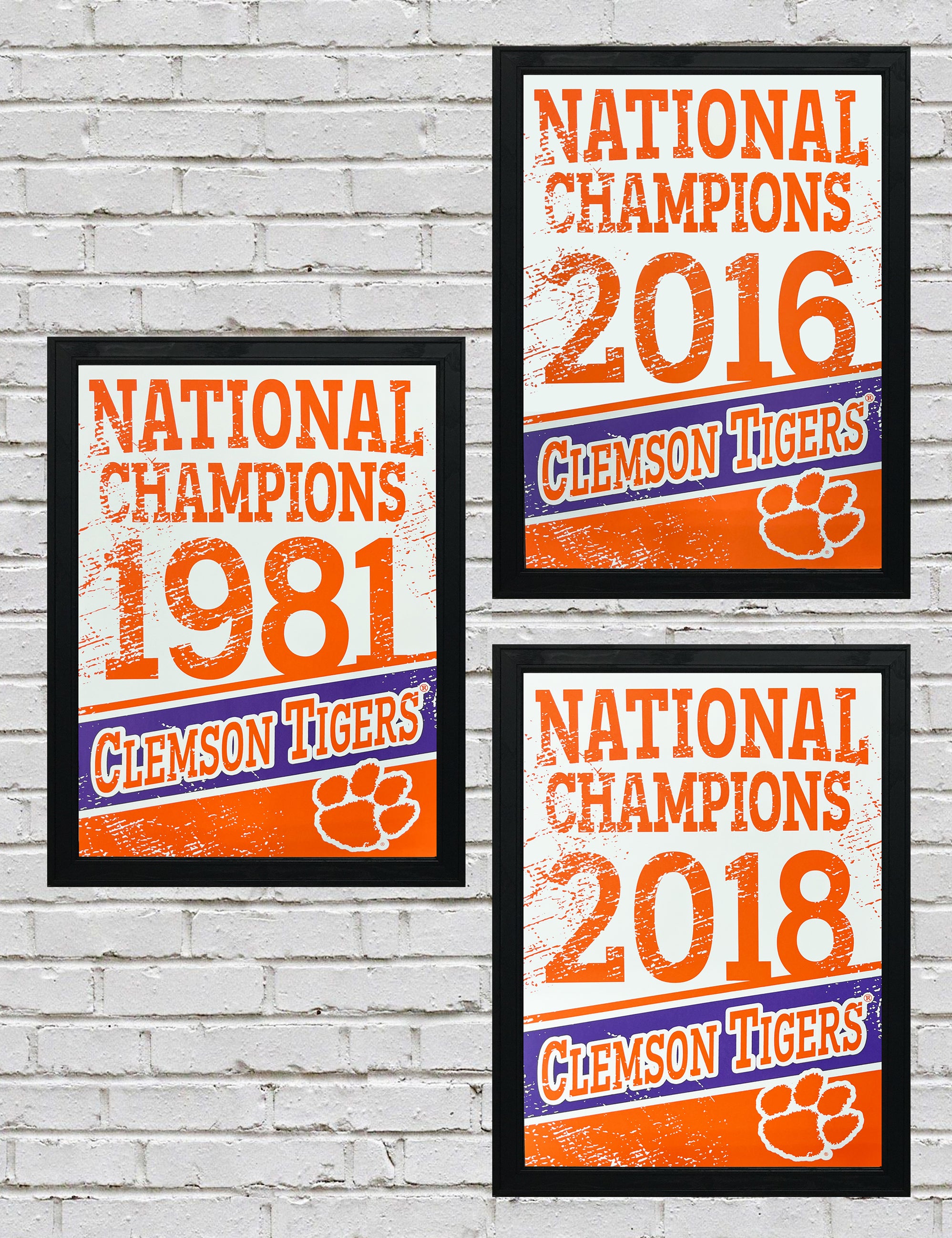 Clemson Tigers Poster Art Prints — Shafer Print Shop
