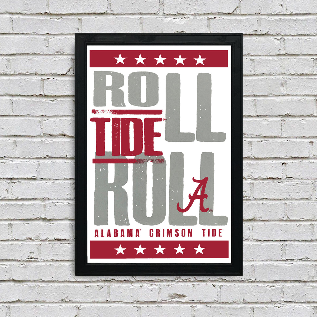 Alabama Crimson Tide Poster Art Prints — Shafer Print Shop