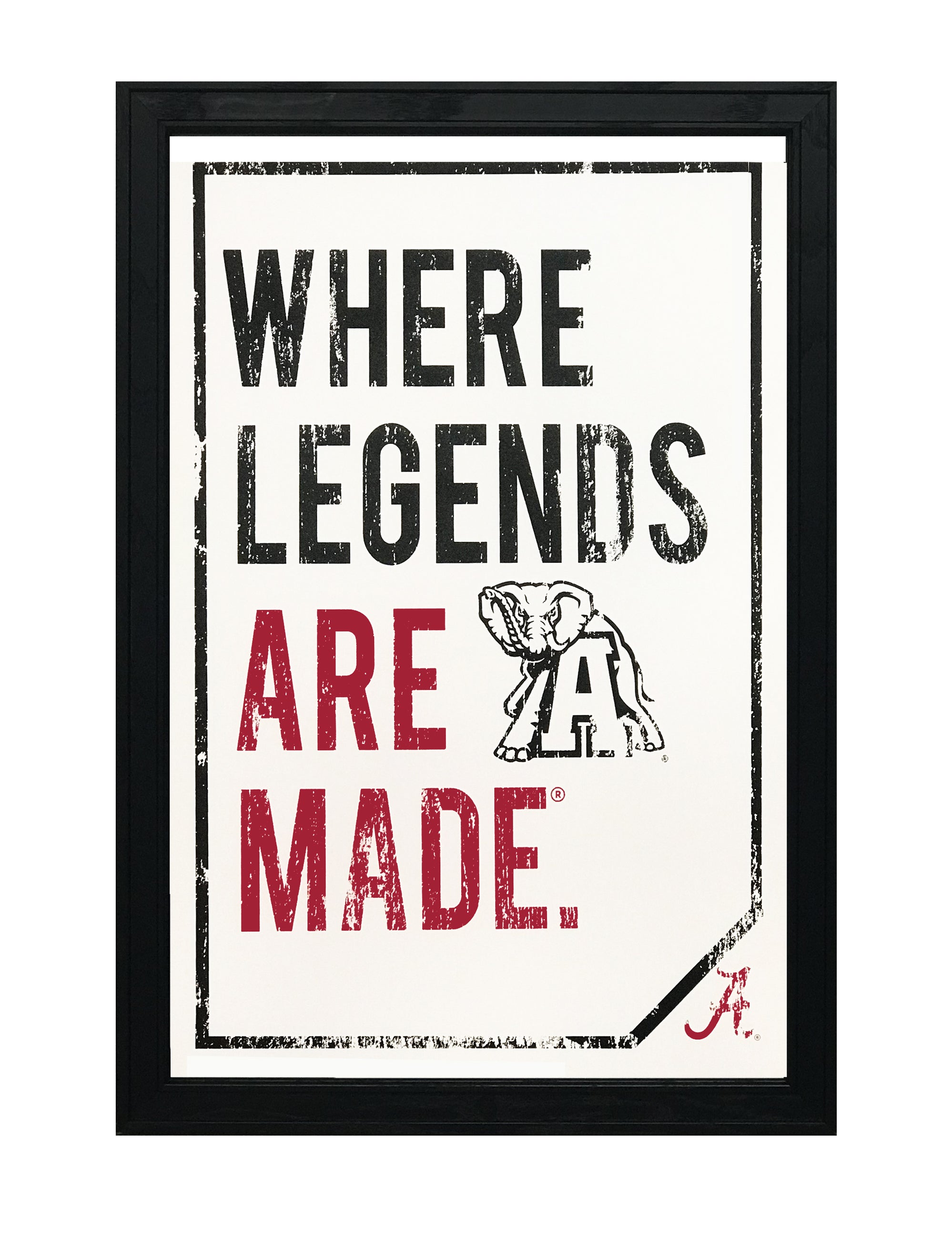 Limited Edition Where Legends Are Made Alabama Crimson Tide Poster Art ...