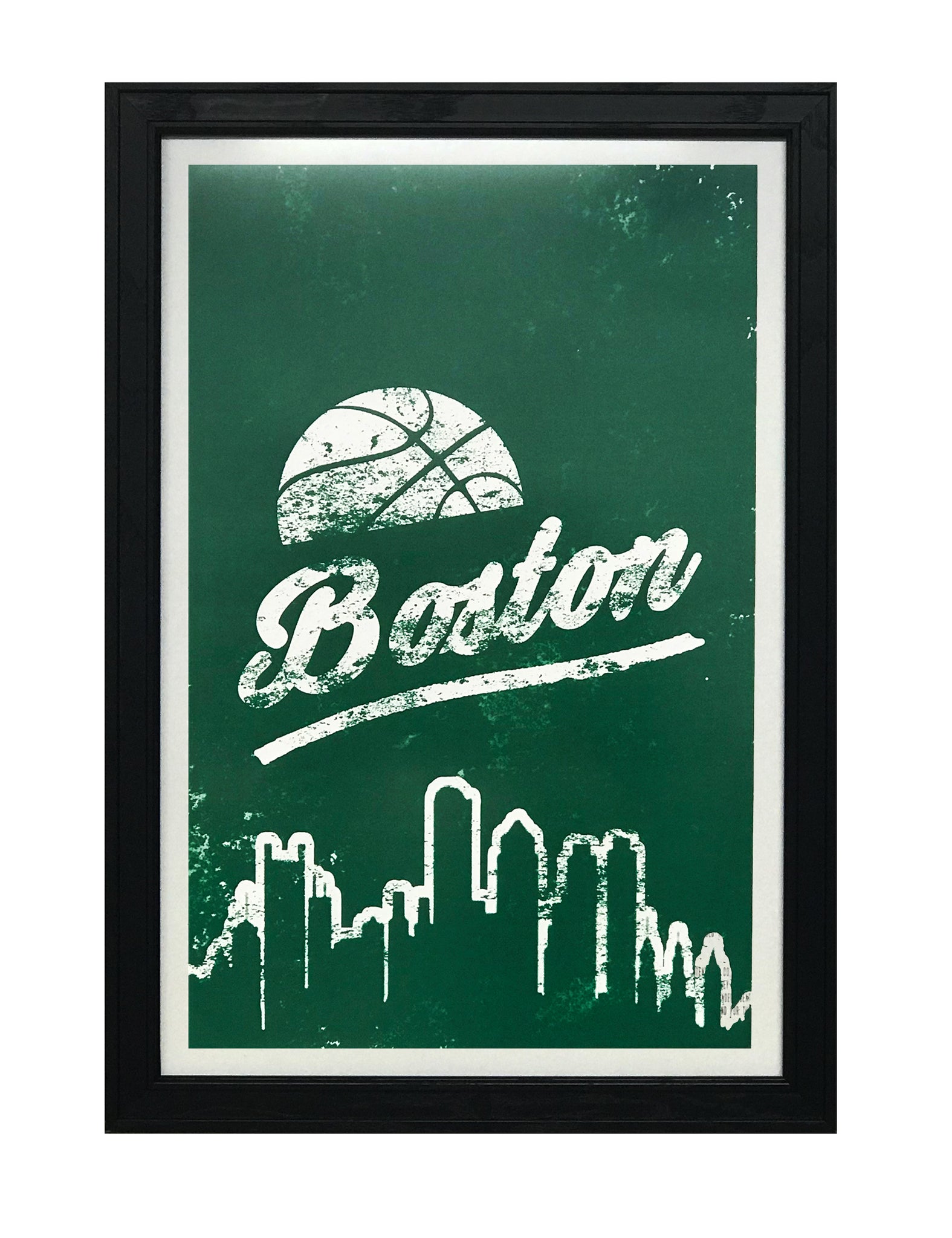 Limited Edition Vintage Boston Celtics Poster Art Print - 13x19"