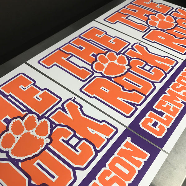 Limited Edition Howard's "The Rock" Clemson Tigers Poster Art - 13x19"