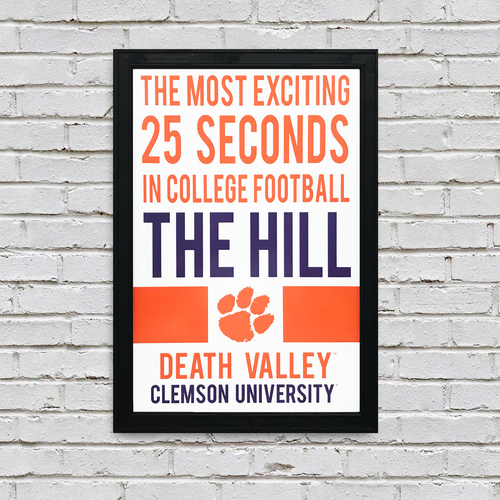 Clemson Tigers Poster Art Prints — Shafer Print Shop