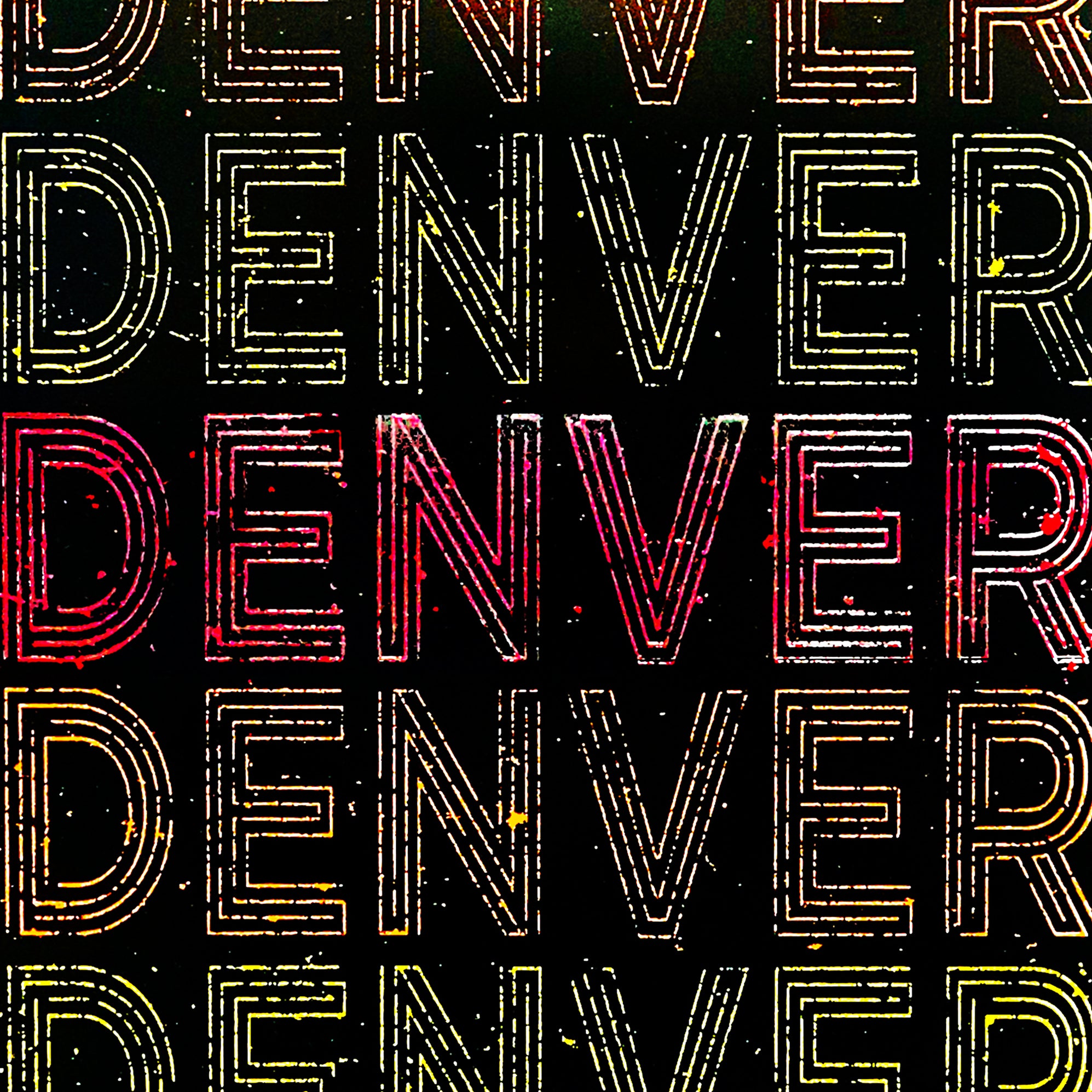 Limited Edition Denver Typography Poster - Handcrafted Art Print - 13x ...