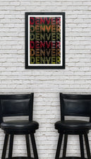 Limited Edition Denver Typography Poster - Handcrafted Art Print - 13x ...