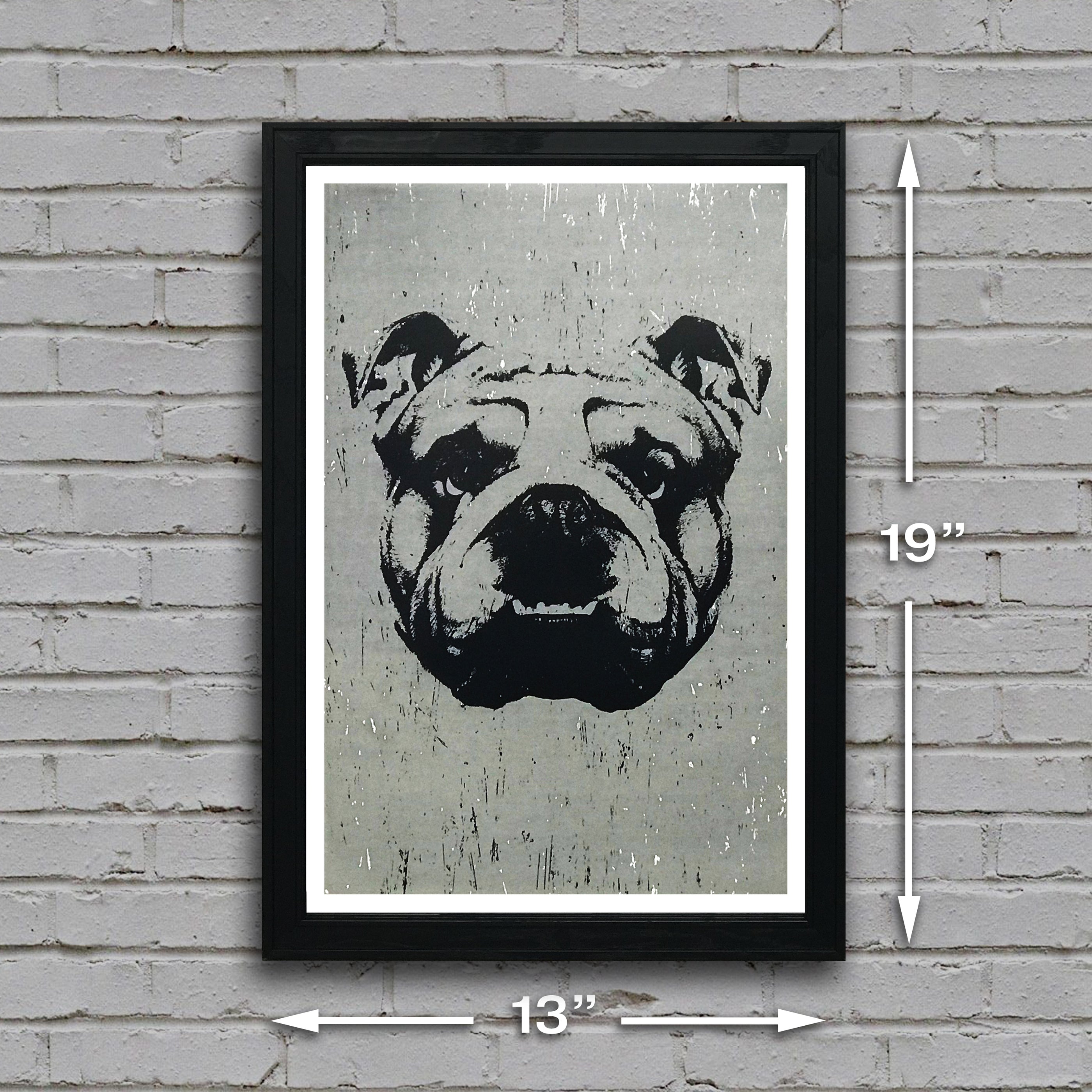 Limited Edition English Bulldog Art Poster - 13x19" — Shafer Print Shop