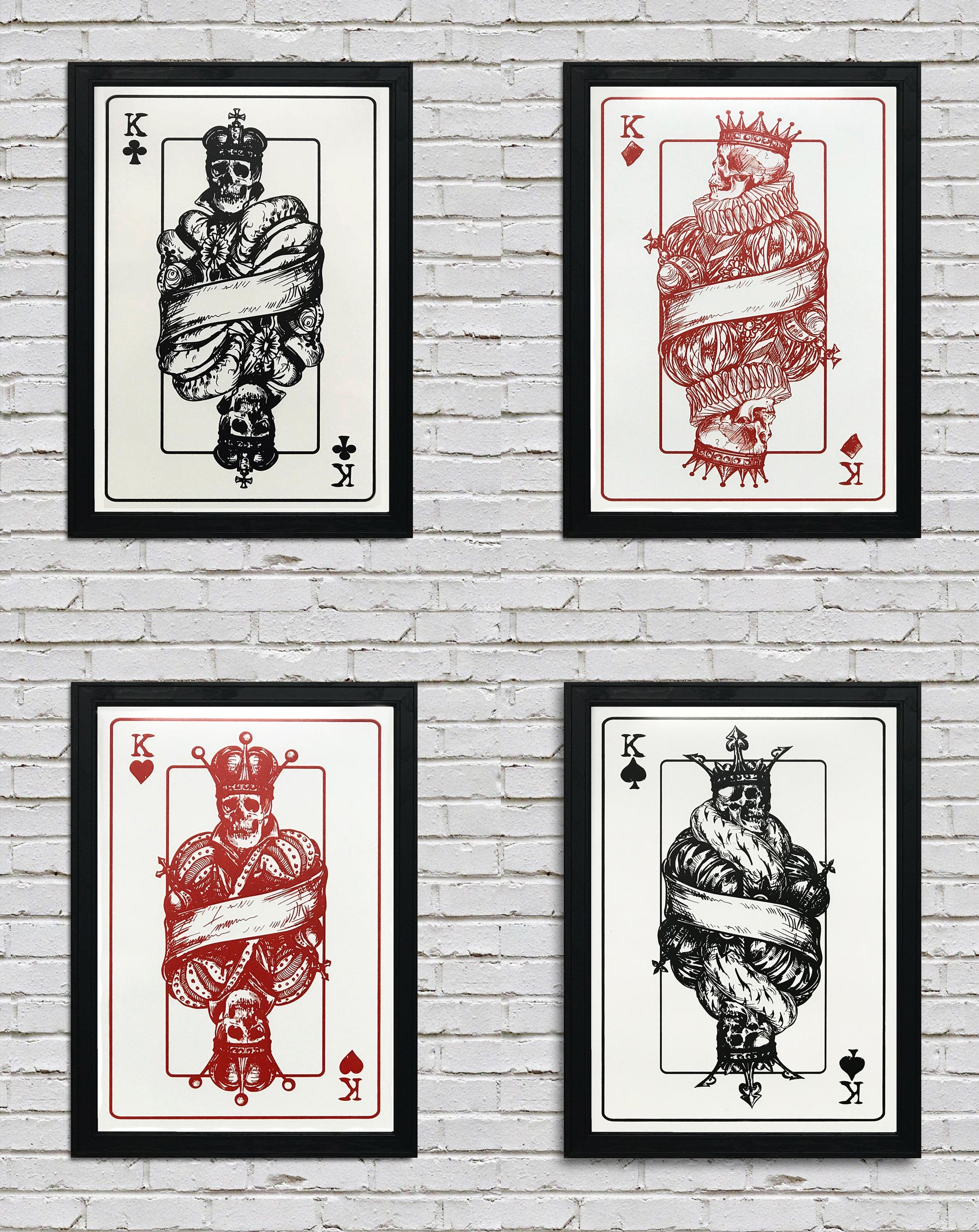 Limited Edition 4 Kings Poster Art Print Set - 13x19" — Shafer Print Shop