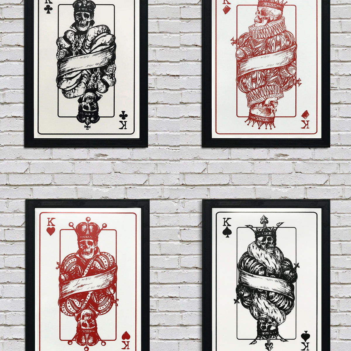 Limited Edition 4 Kings Poster Art Print Set - 13x19" — Shafer Print Shop