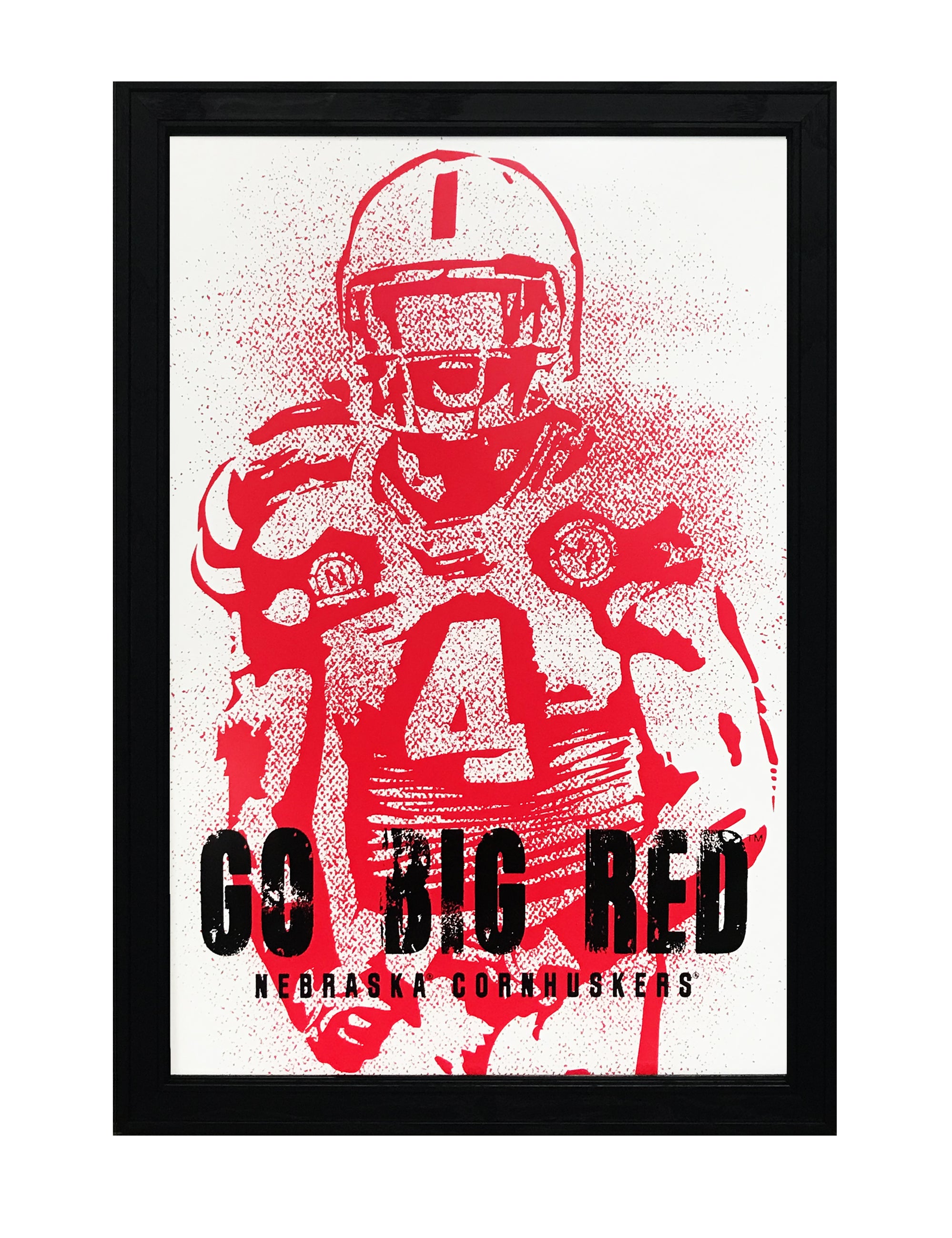Limited Edition Go Big Red Nebraska Cornhuskers Modern Era Poster Art ...