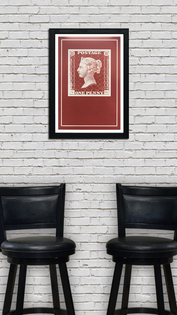 Limited Edition Penny Red Postage Stamp Art Poster - 13x19" — Shafer ...