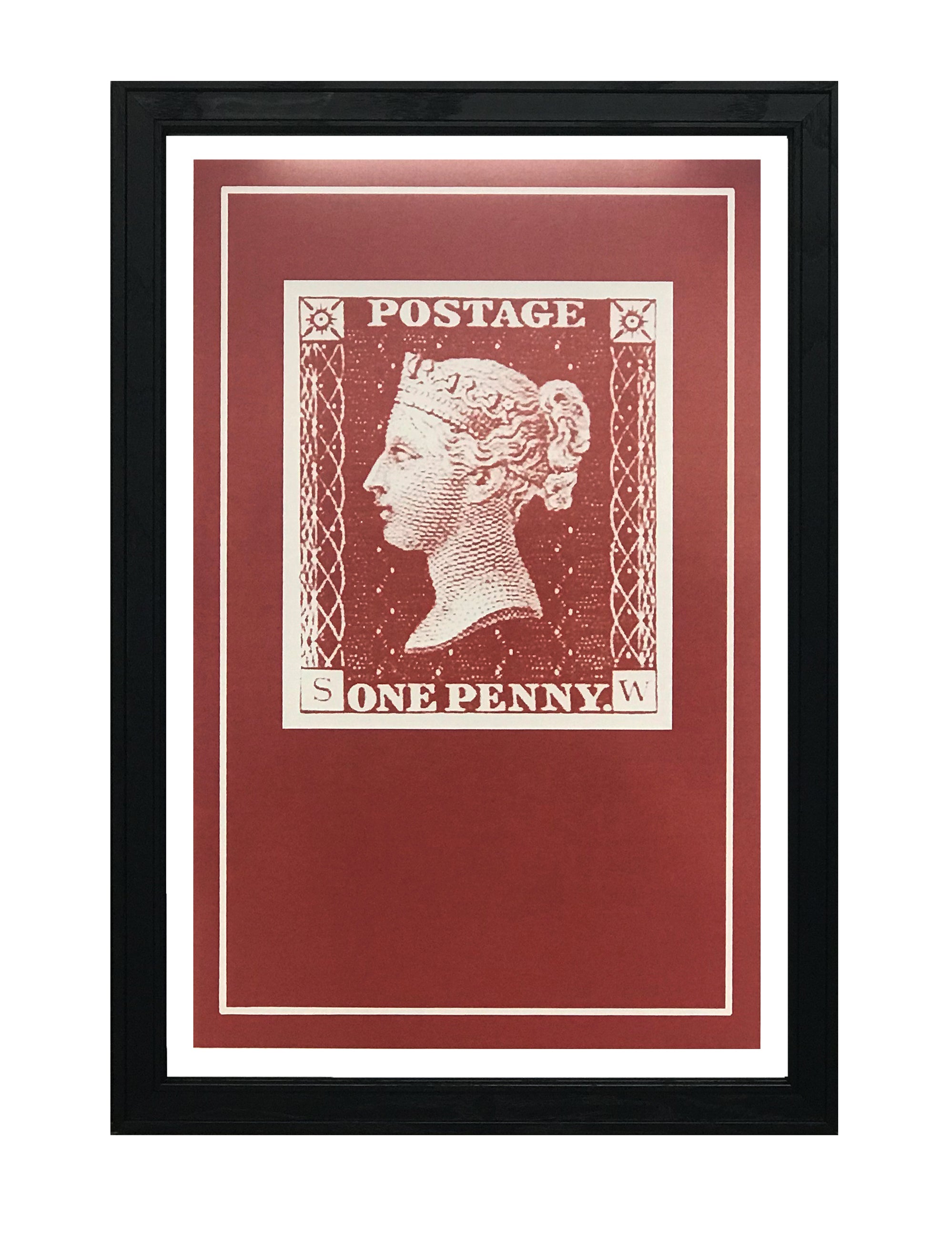 Limited Edition Penny Red Postage Stamp Art Poster - 13x19" — Shafer ...