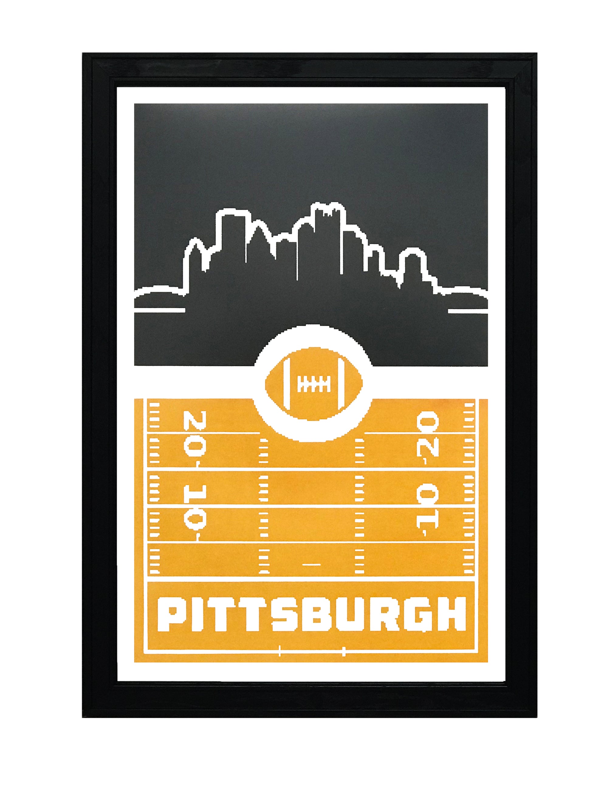 Limited Edition Pittsburgh Steelers Poster Art - Retro Video Game Styl ...