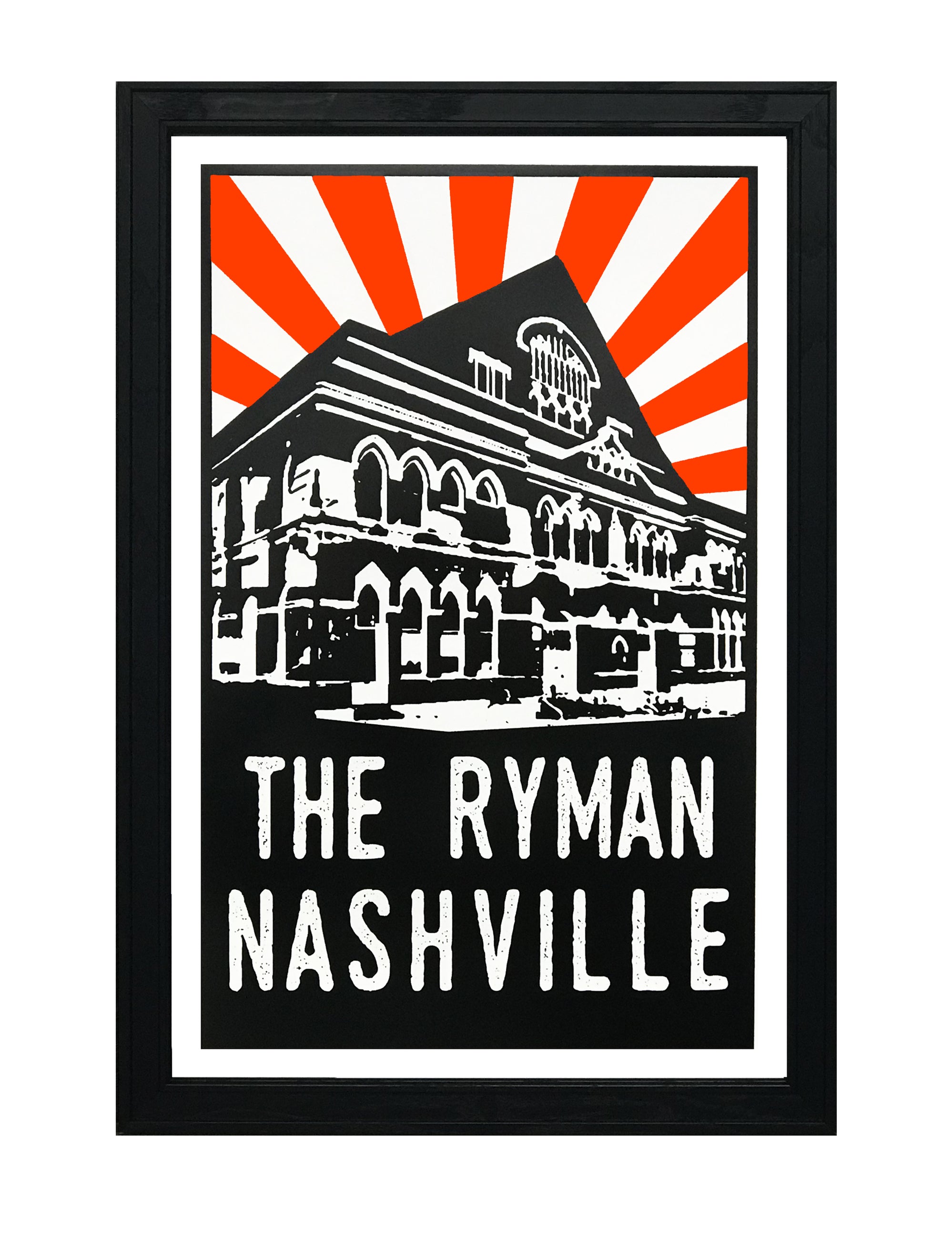 Limited Edition Limited Edition The Ryman Auditorium Poster - Orange S ...