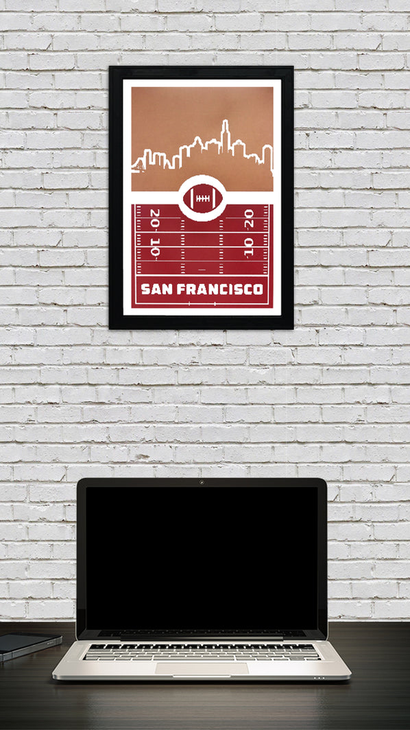 Limited Edition San Francisco 49ers Poster Art - Retro Print 13x19 ...