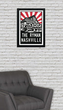 Limited Edition Limited Edition The Ryman Auditorium Art Poster - Red ...