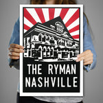 Limited Edition Limited Edition The Ryman Auditorium Art Poster - Red ...