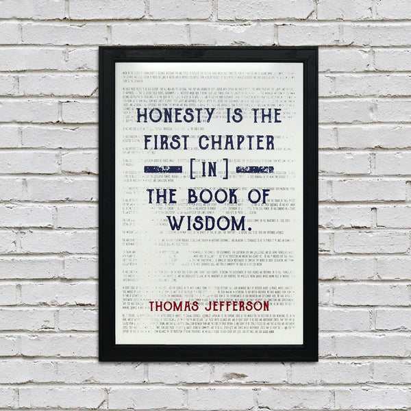 Thomas Jefferson Poster Art - Patriotic Colors